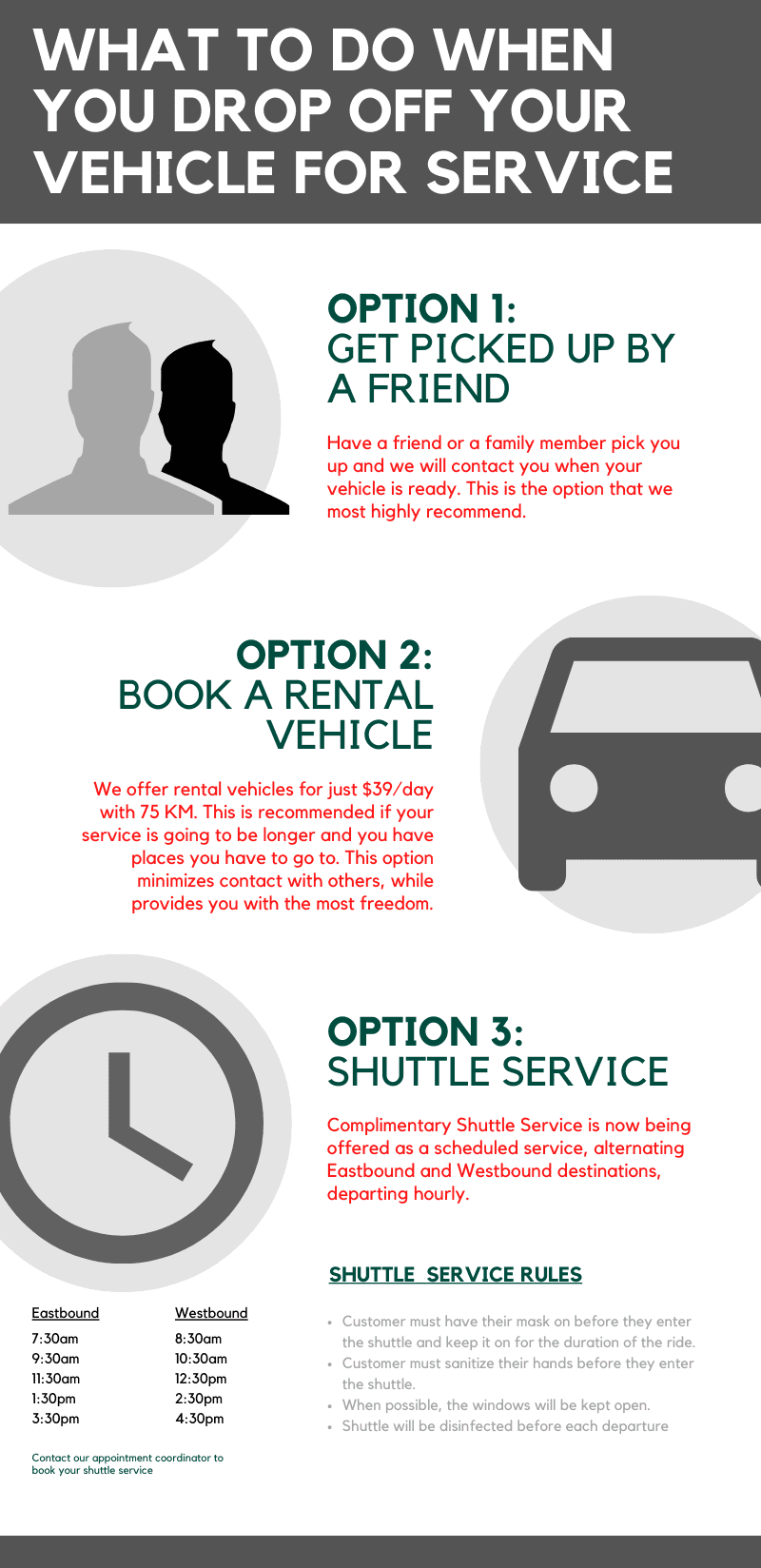 Service Drop-Off Options | Whitby Collision And Glass